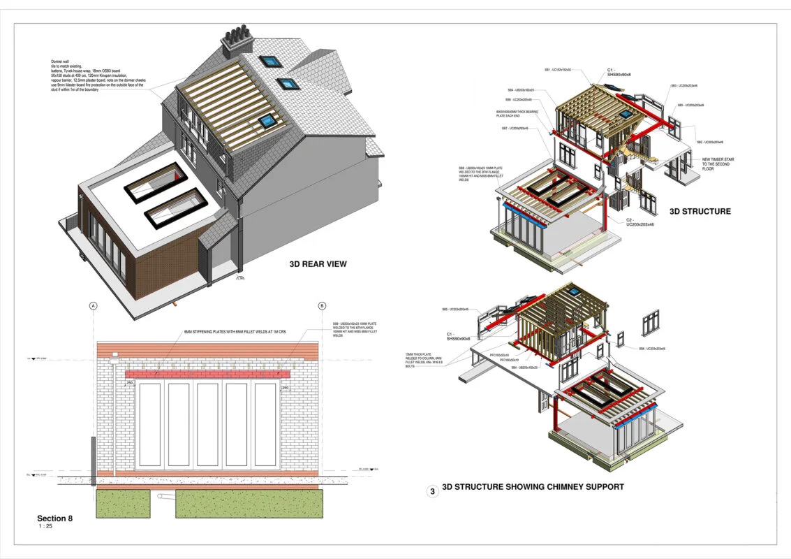 House Extension Architects, E18. East London. EV Architects Ltd.